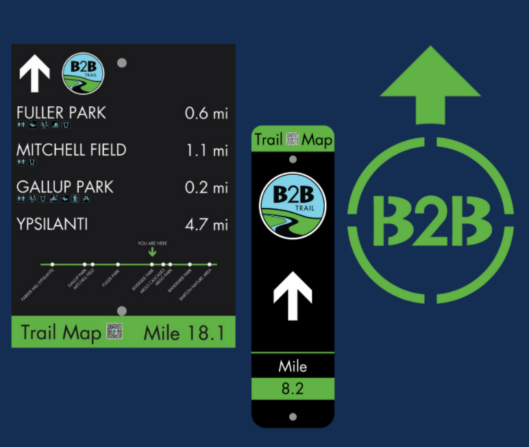 » New B2B Trail Wayfinding System